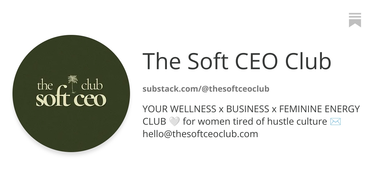 The Soft CEO Club | Substack