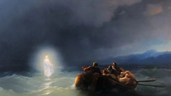 Why did Peter sink so suddenly, after just proving he could walk on water?