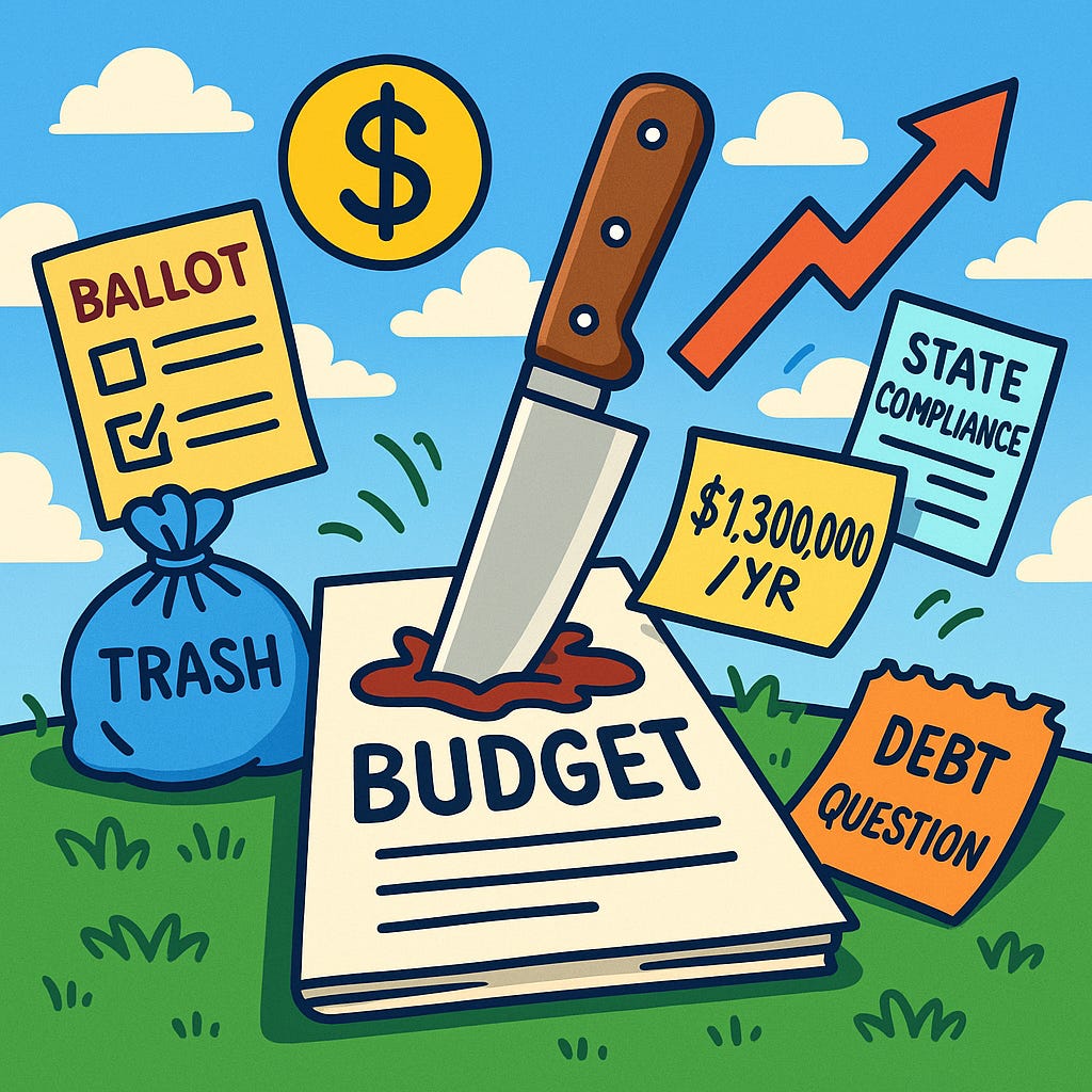 PRESS RELEASE: DINNER MYSTERY AT MUNICIPAL MANOR: BUDGET FOUND STABBED ...
