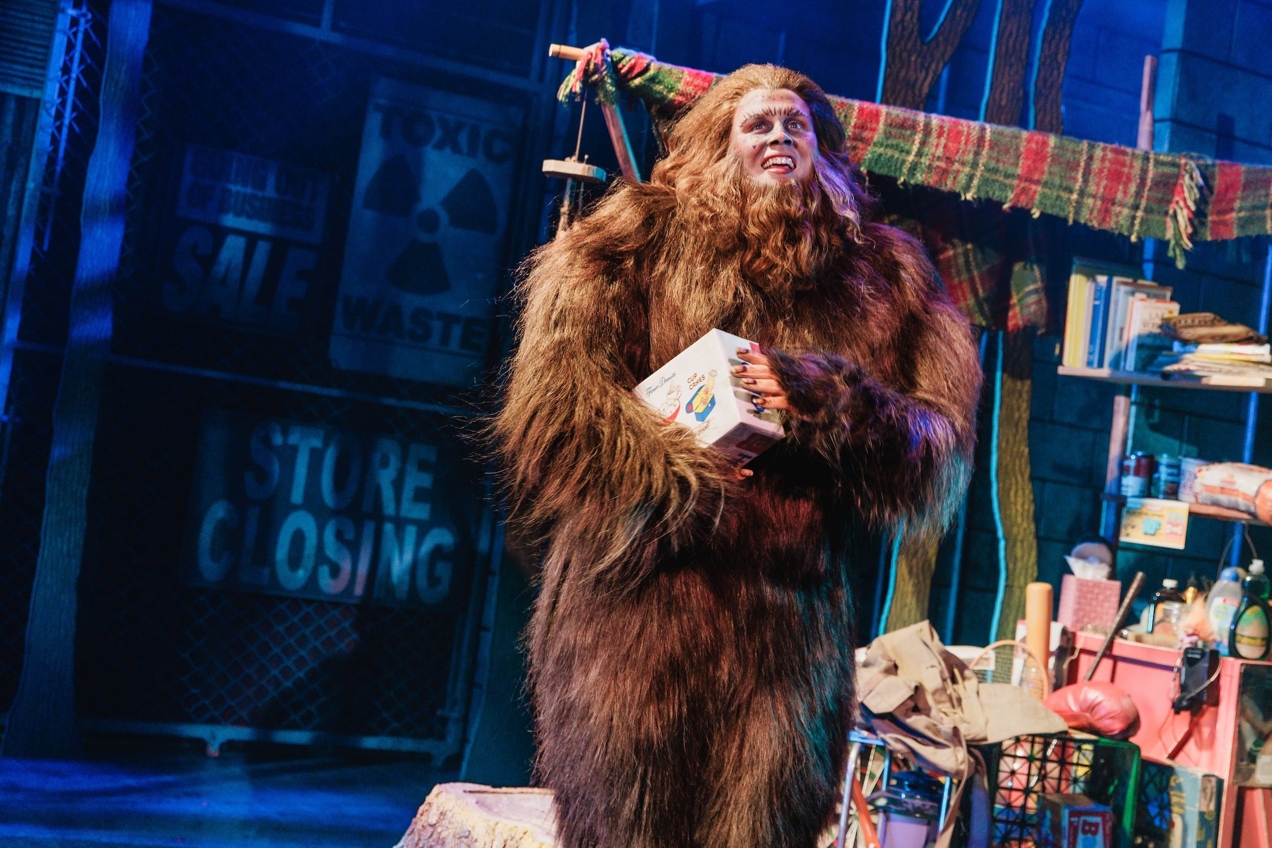 One very hairy hero just landed Off-Broadway