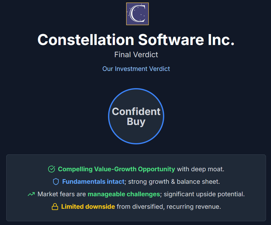 Constellation Software: Deep Dive Analysis - Hated Moats