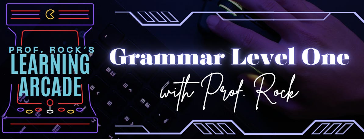 Grammar Level One – Cheat Sheet