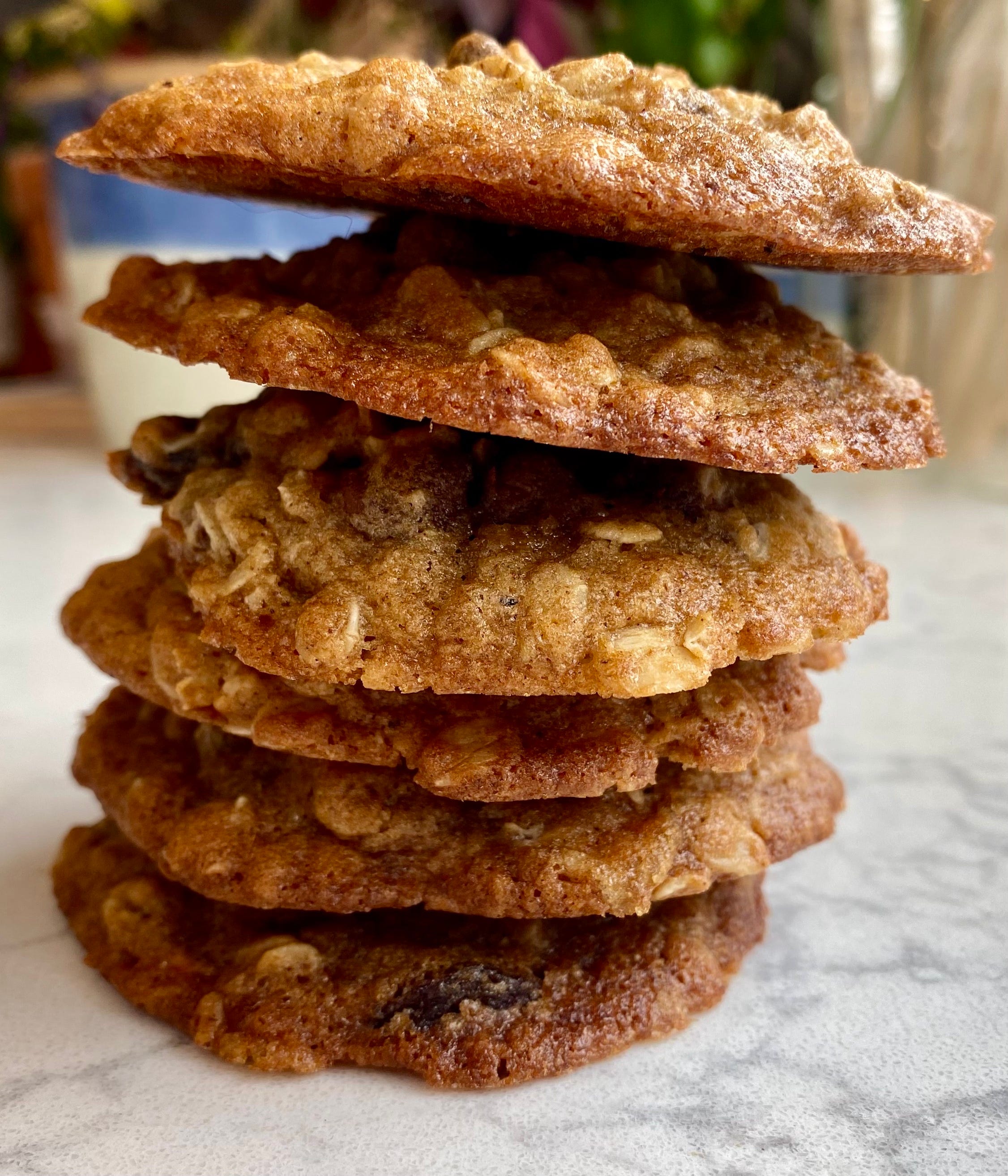 Chewy and crunchy oatmeal cookies - by Marissa Rothkopf
