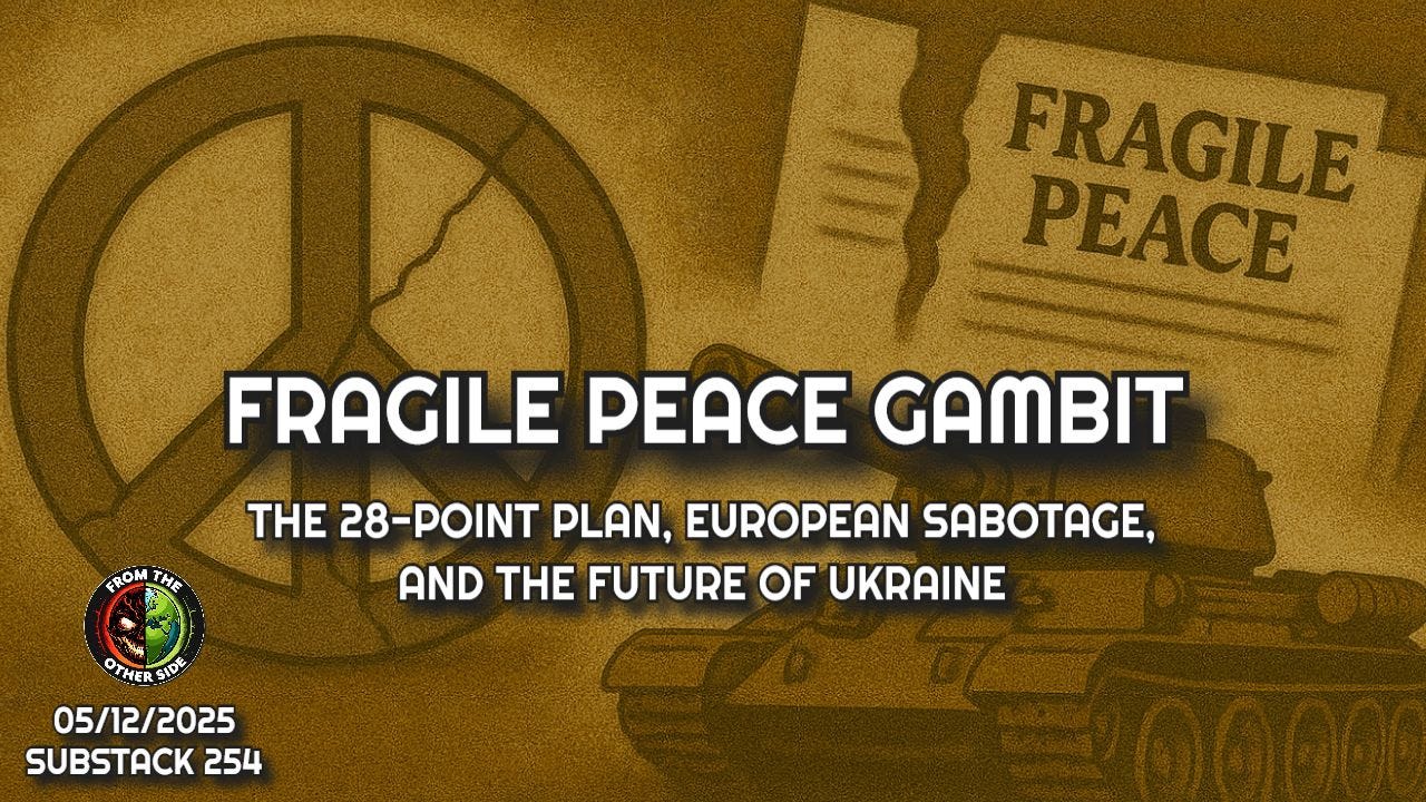 FRAGILE PEACE GAMBIT: THE 28-POINT PLAN, EUROPEAN SABOTAGE, AND THE ...