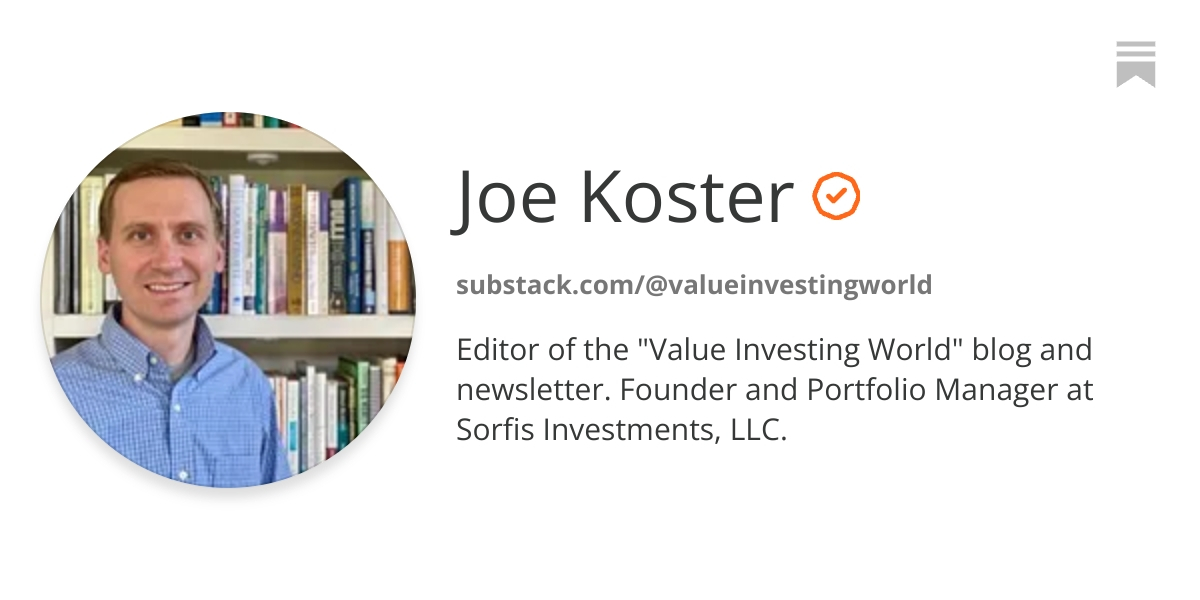 Joe Koster | Substack