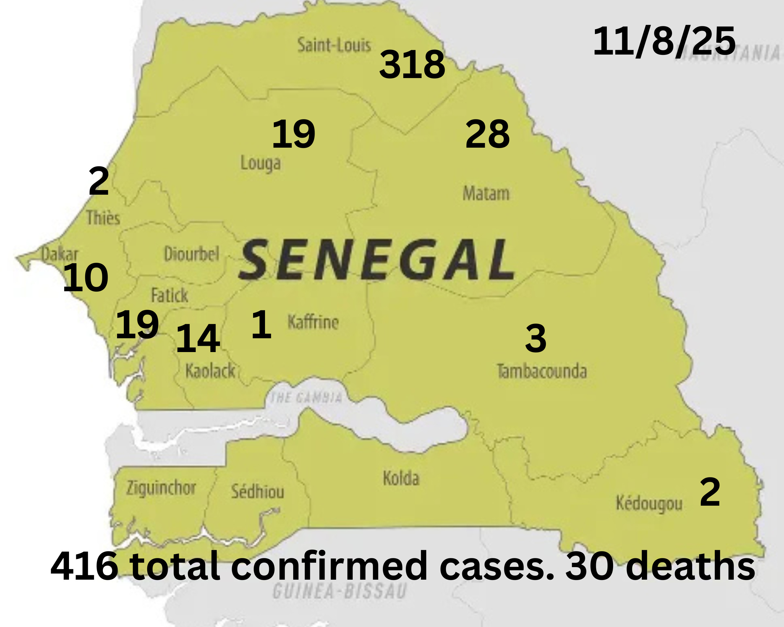 Senegal Rift Valley fever: More cases in Saint-Louis, Additional death ...