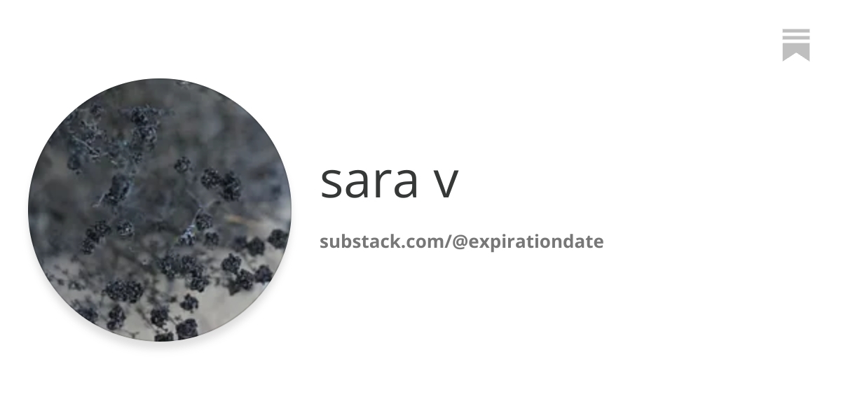 sara v | Substack
