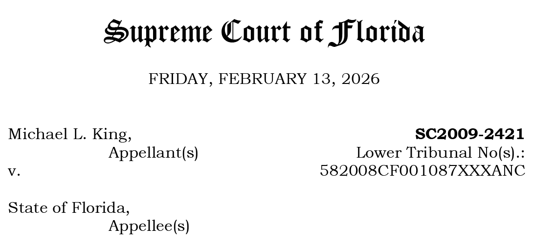 NEW WARRANT: Michael King's execution scheduled March 17