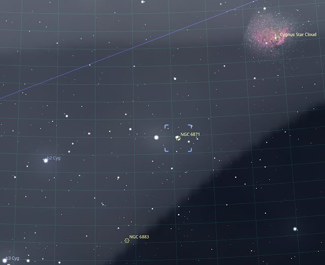 Cygnus Star Cluster and a Supernova Remnant - 01-02 Sep 2025