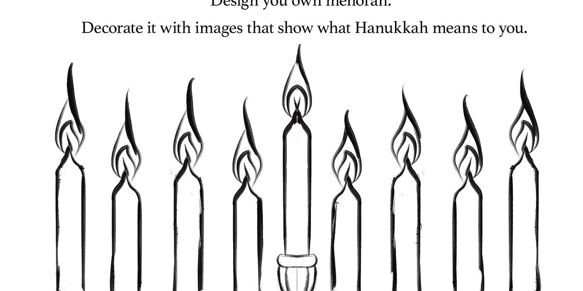 NEW HANUKKAH Coloring Pages! - Coloring Jewish by Ann