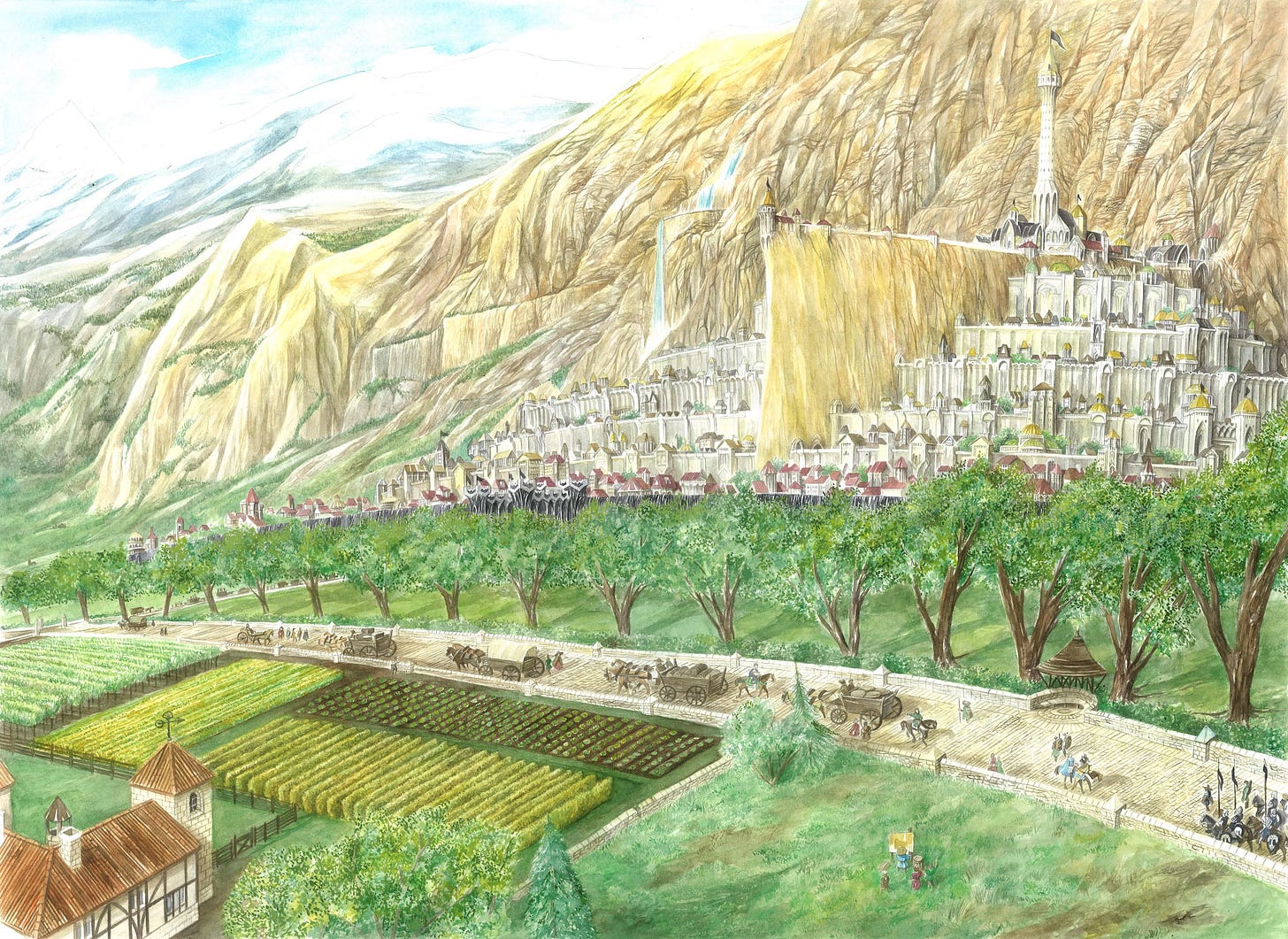 History of Minas Tirith - by AJ Thomas - Riders of Rohan