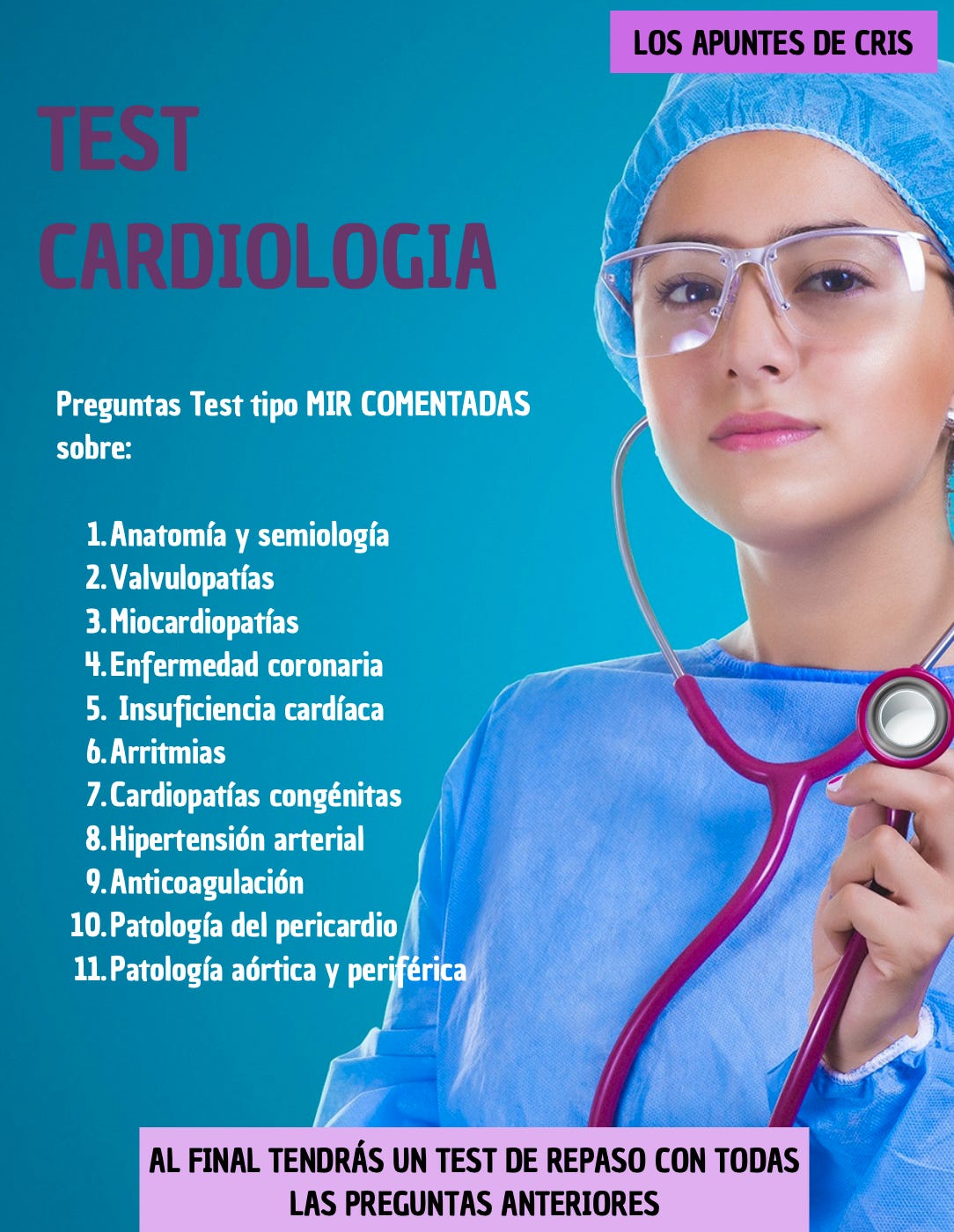 Test de Cardióloga: Novedades - Los Apuntes de Cris