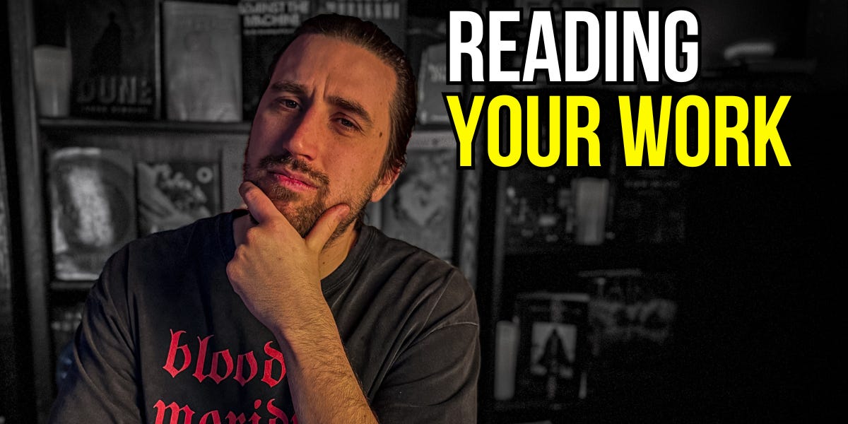 Reading your Fiction and Poetry For Free - by Ian Cattanach