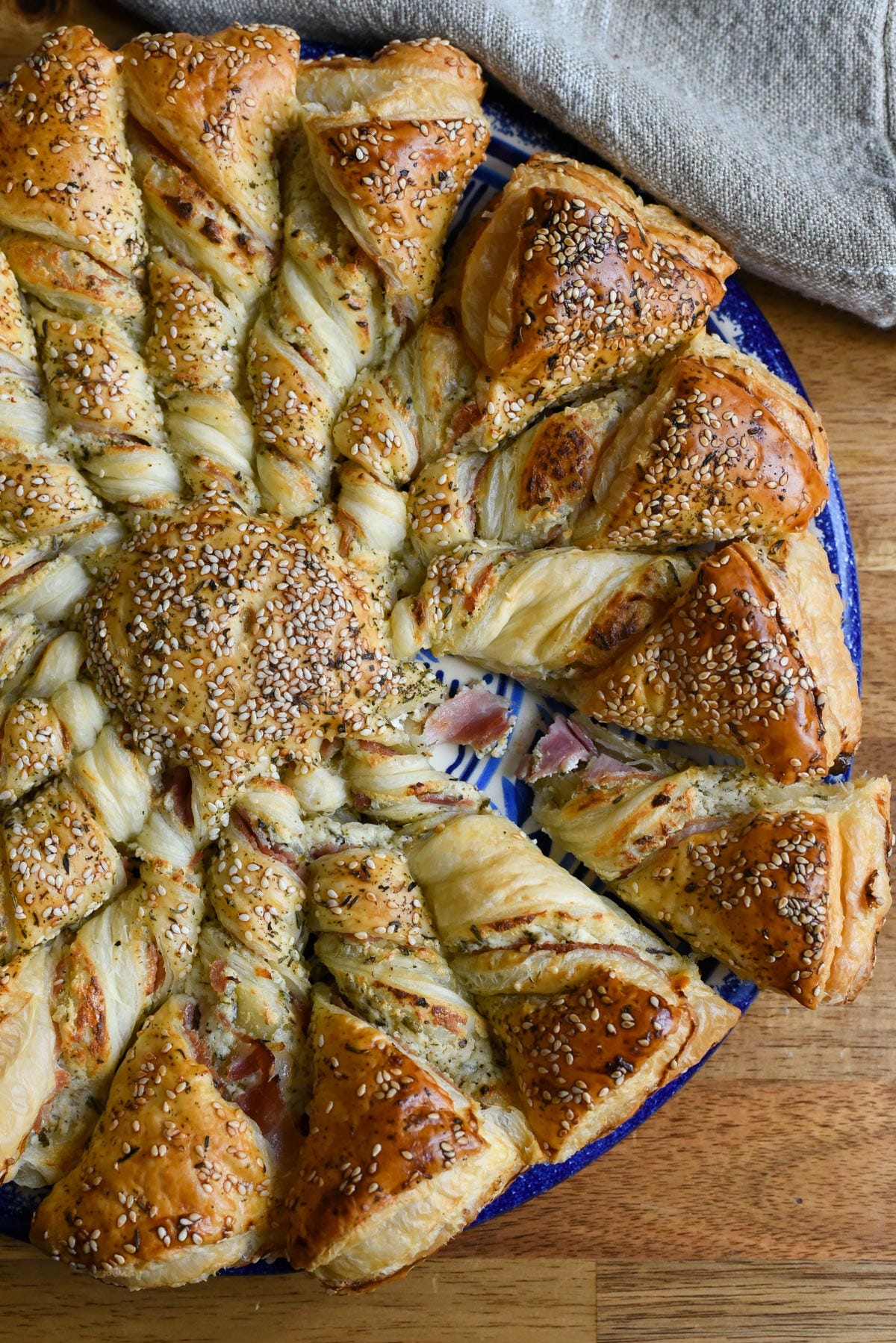 Ham & Cheese Sun Tart (Tarte Soleil) - by Audrey Le Goff