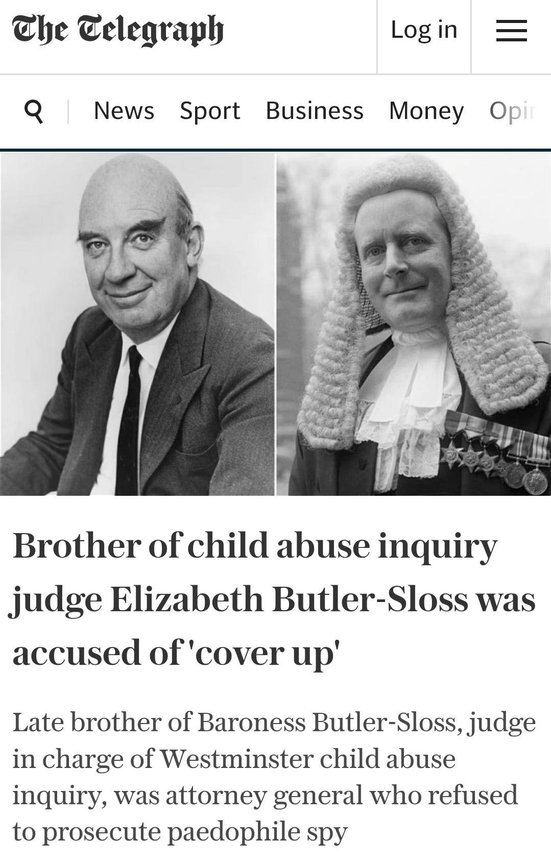 Brother of child sexual abuse inquiry judge Elizabeth Butler-Sloss was ...