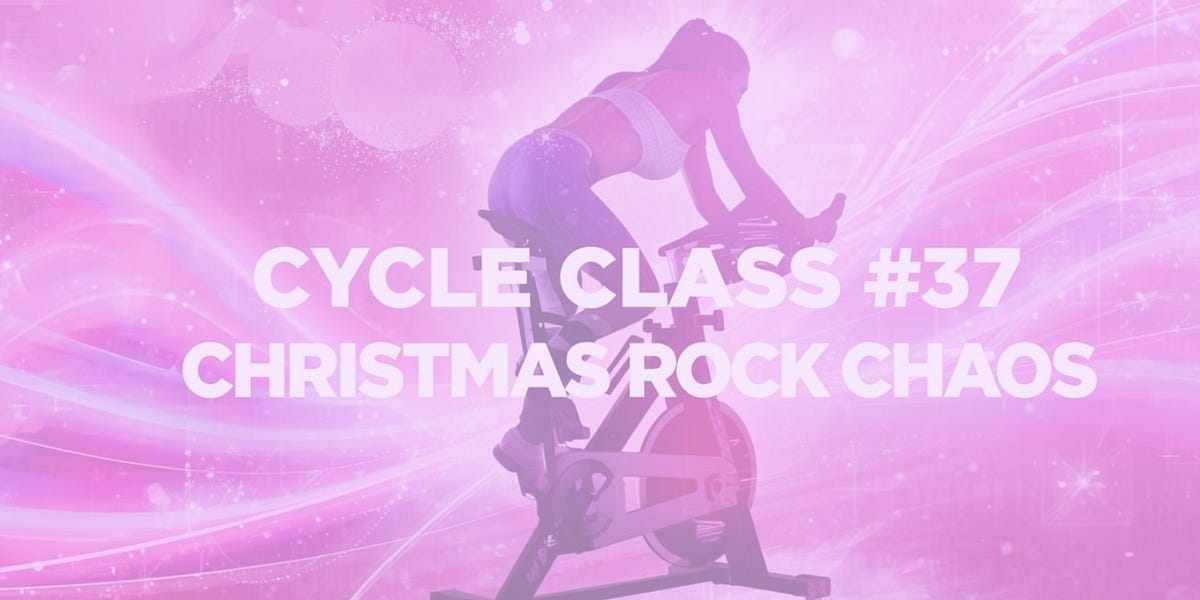 Fitness Friday. Christmas Rock Chaos On The Bike 🎄🚴‍♀️🔥