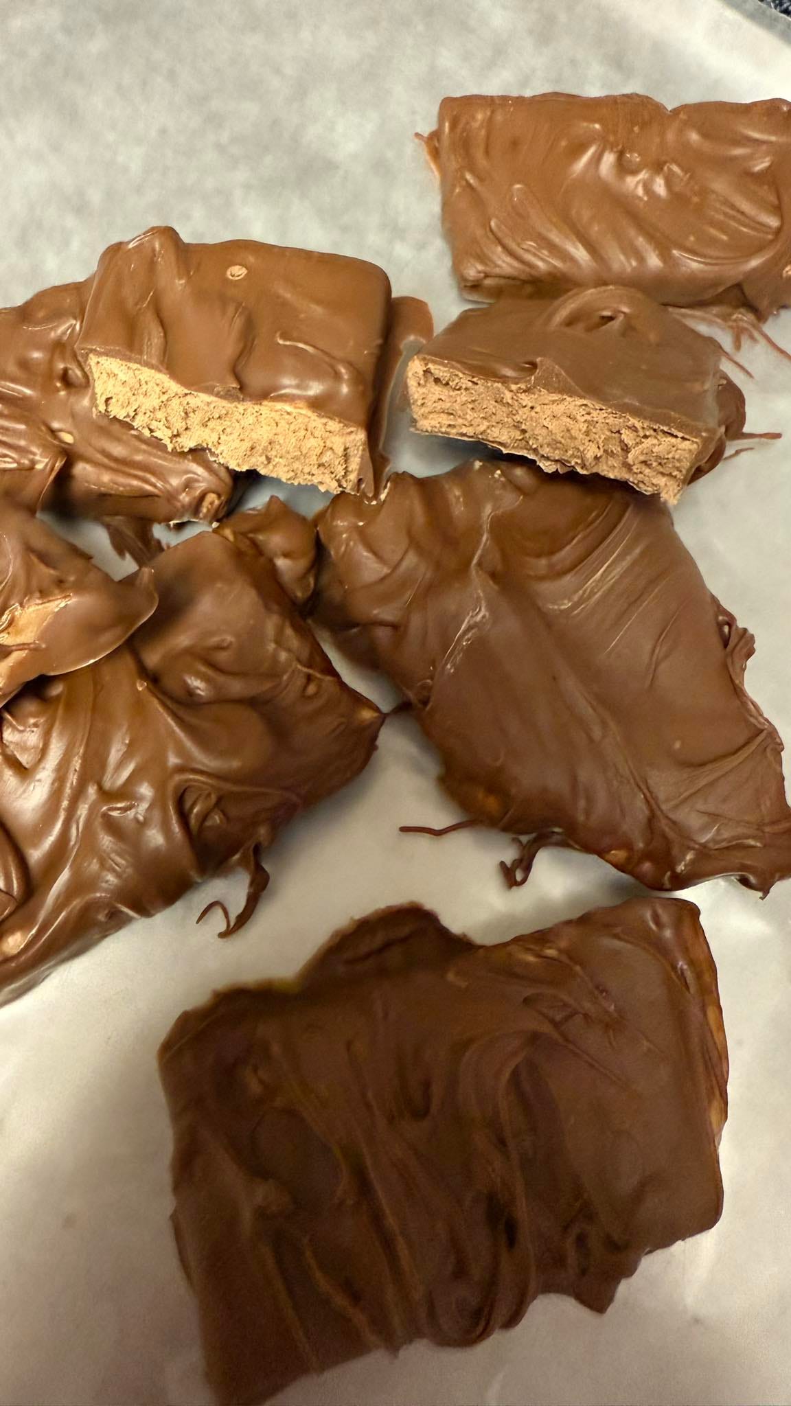 Homemade 3 Musketeers Bars — Only 2 Ingredients!