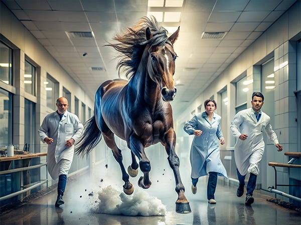 A Horse in a Hospital - by Austin Weatherford