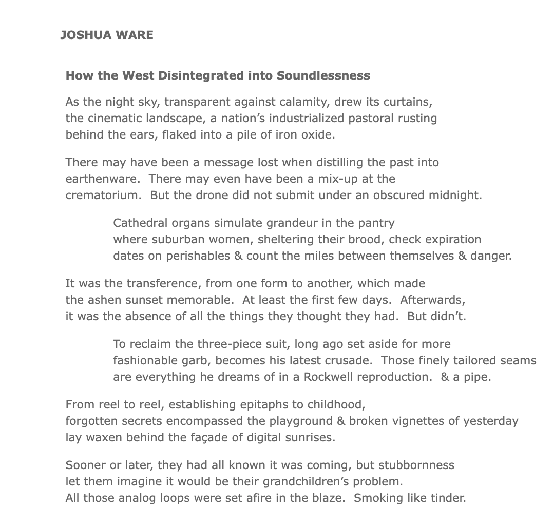 Diode Poetry Journal: Looking Back - by Patty Paine