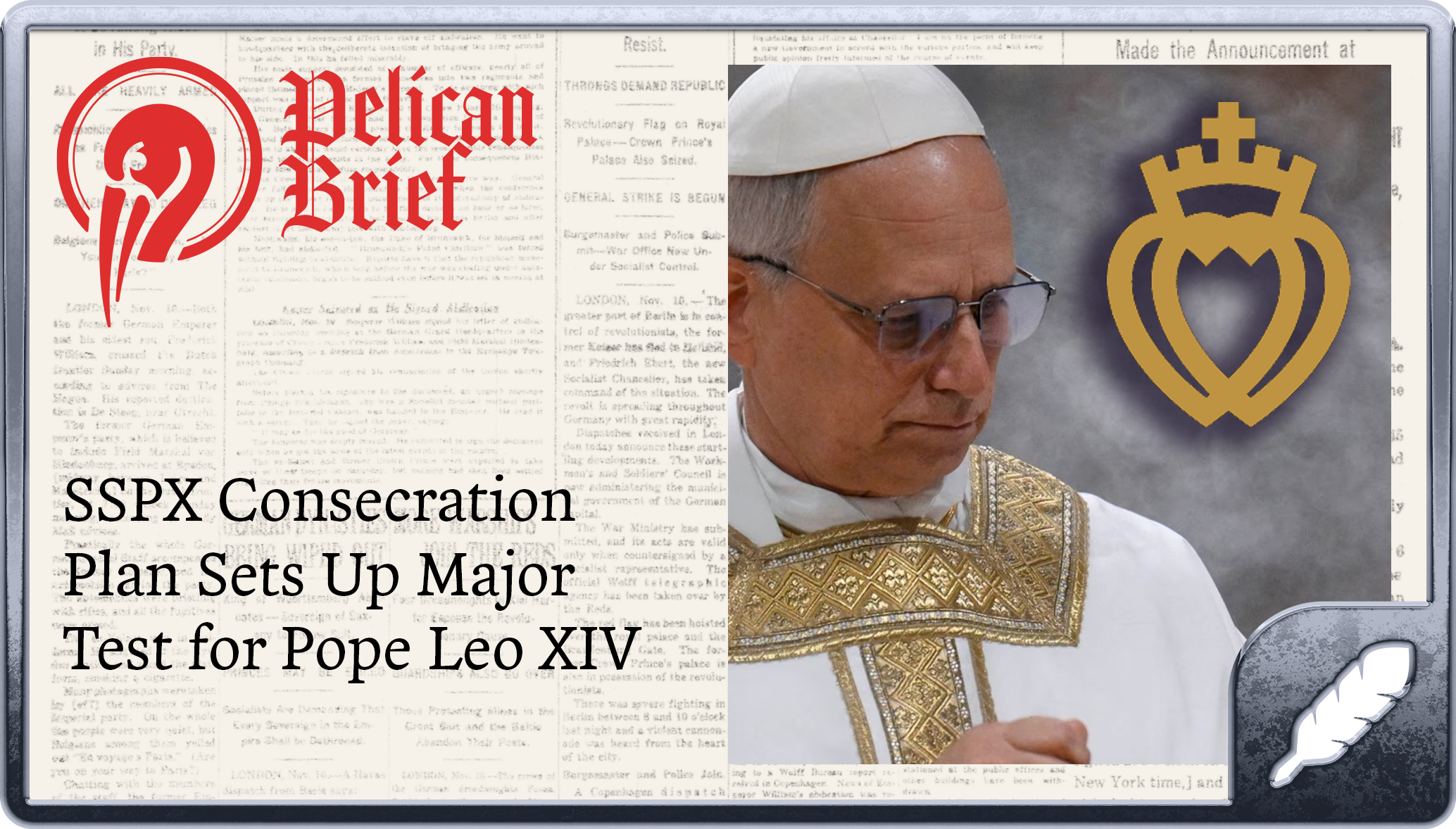 SSPX consecration plan sets up major test for Pope Leo XIV
