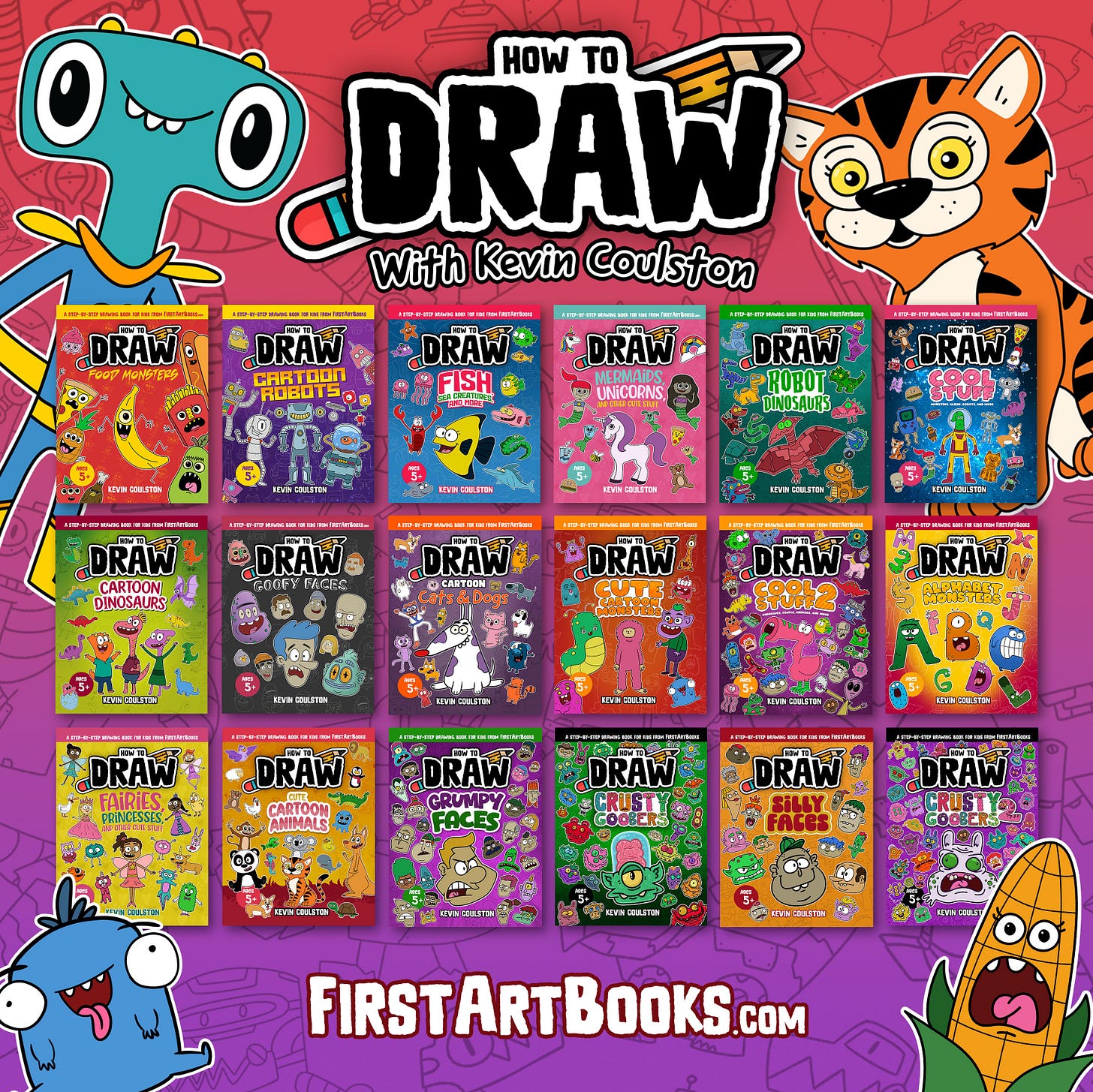 Free Activity Page: How to Draw a Cartoon Alien in 6 Steps | Fun Silly ...