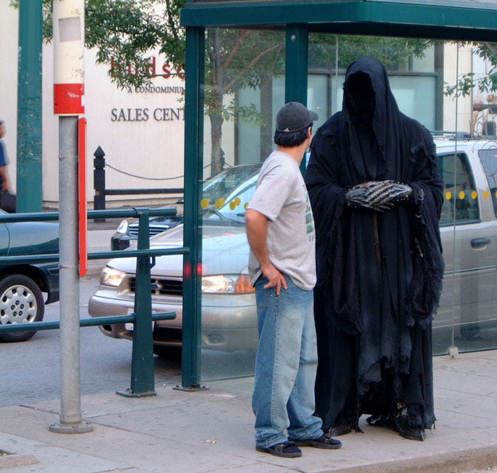 Story Time Prompts: A "Grimly" Comedic Interpretation.