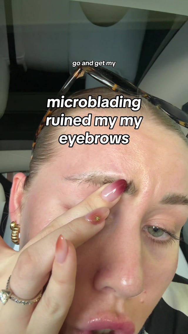 unplucked brows