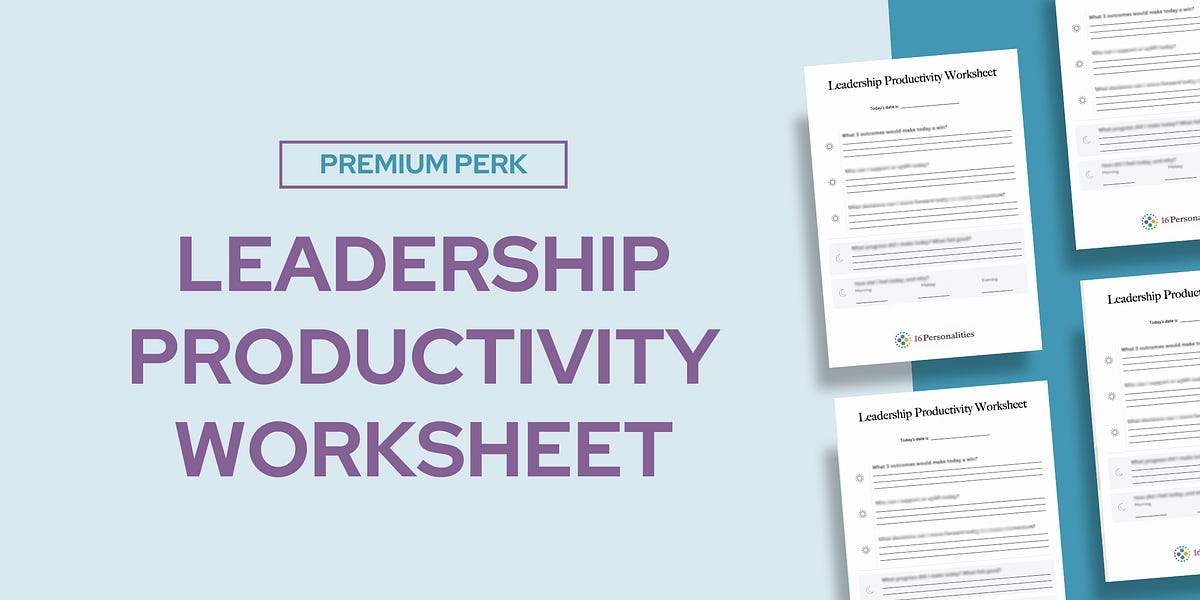 Premium Perk: The Leadership Productivity Worksheet