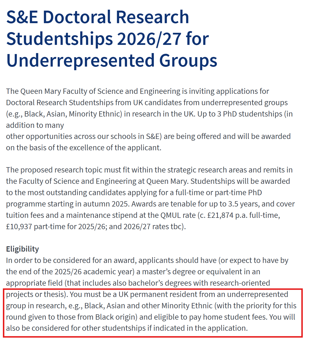 UK University student funding prioritises BAME & Chinese students and ...