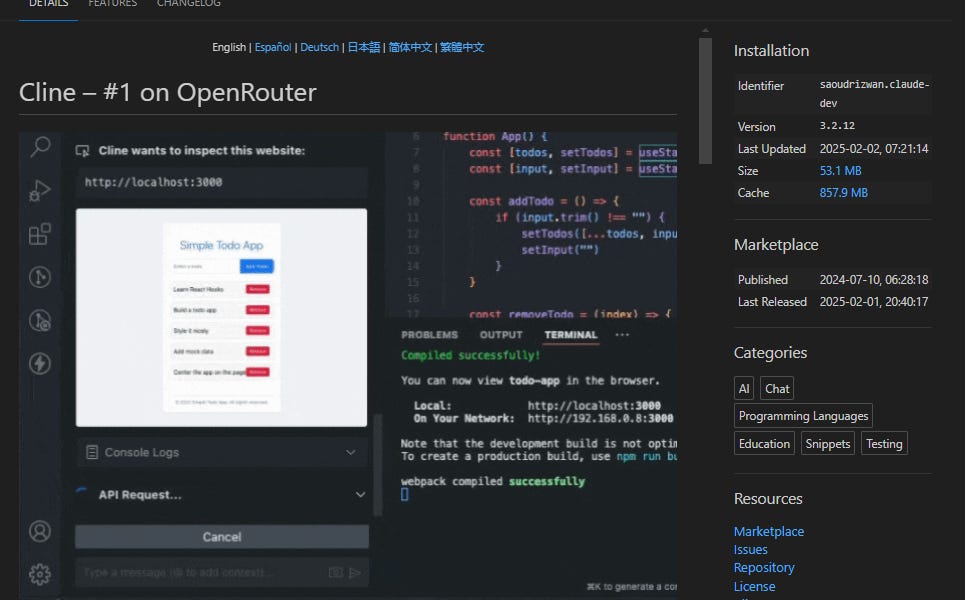 Why I Code with Cline - by Vaskin Kissoyan