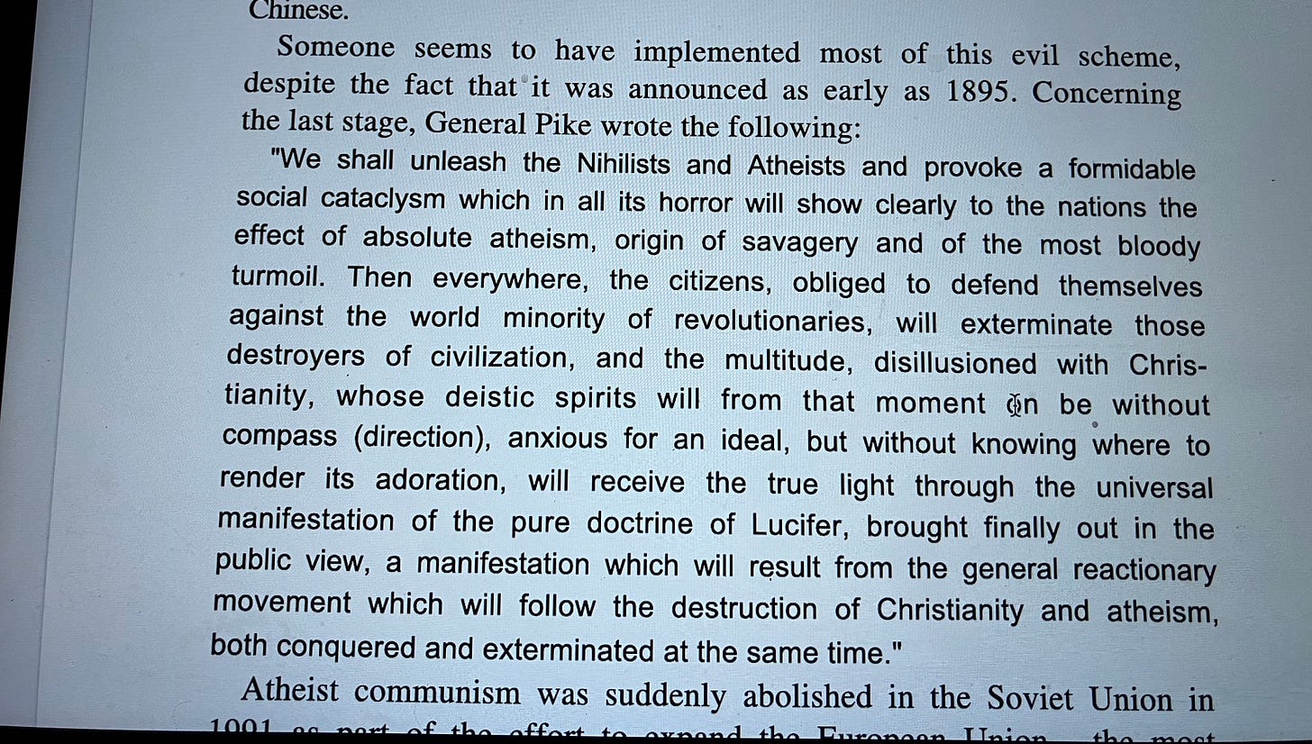 Was The Pike-Mazzini Letter About WW3 and The NWO Really A "Hoax?"