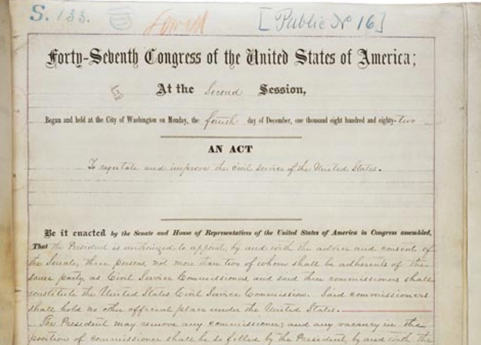 Today in American History: Pendleton Civil Service Act Reform