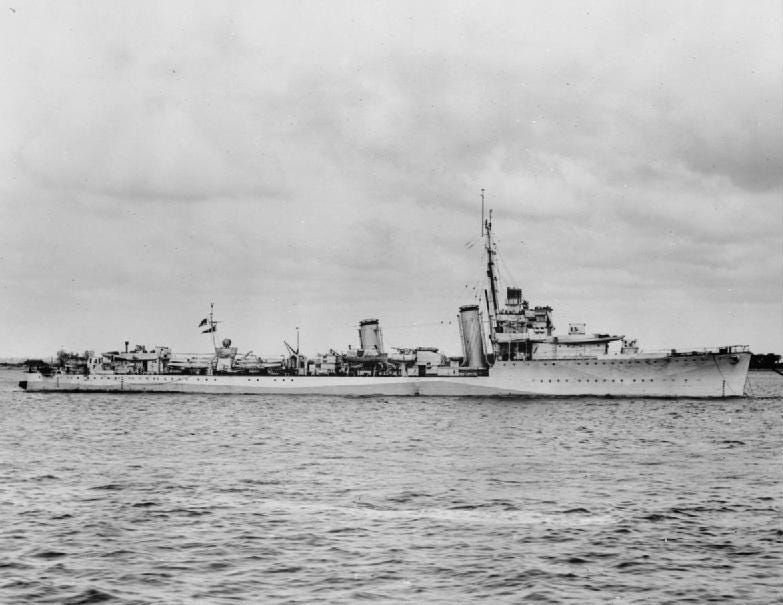 Destroyers surprise 'Schnellboote' - by Martin Cherrett