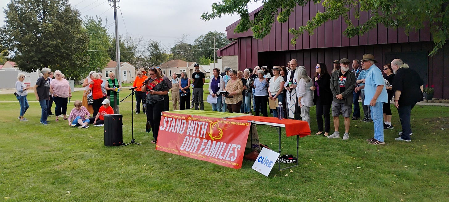 News digest: Appleton ICE Detention Center Prayer Vigil coverage