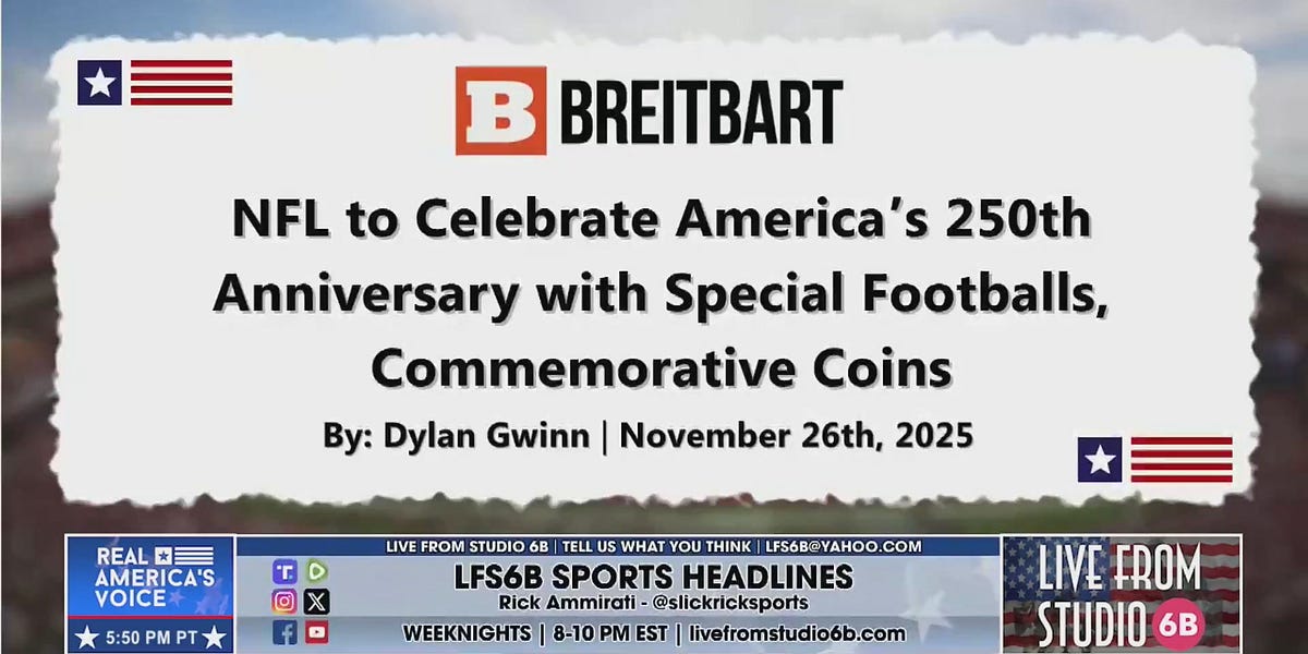NFL TO CELEBRATE AMERICA’S “250TH ANNIVERSARY"