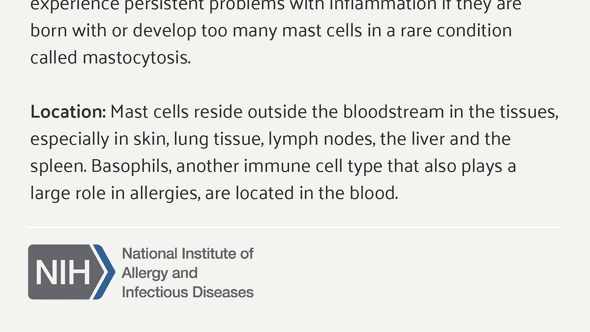 Mast cell activation syndrome (MCAS): what it is, how to tell if you ...