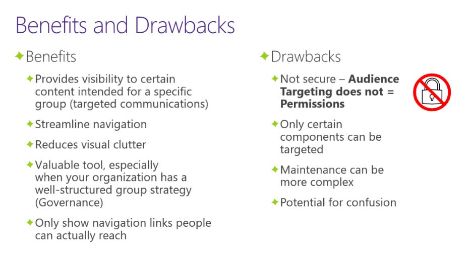 Crafting the SharePoint experience with audience targeting