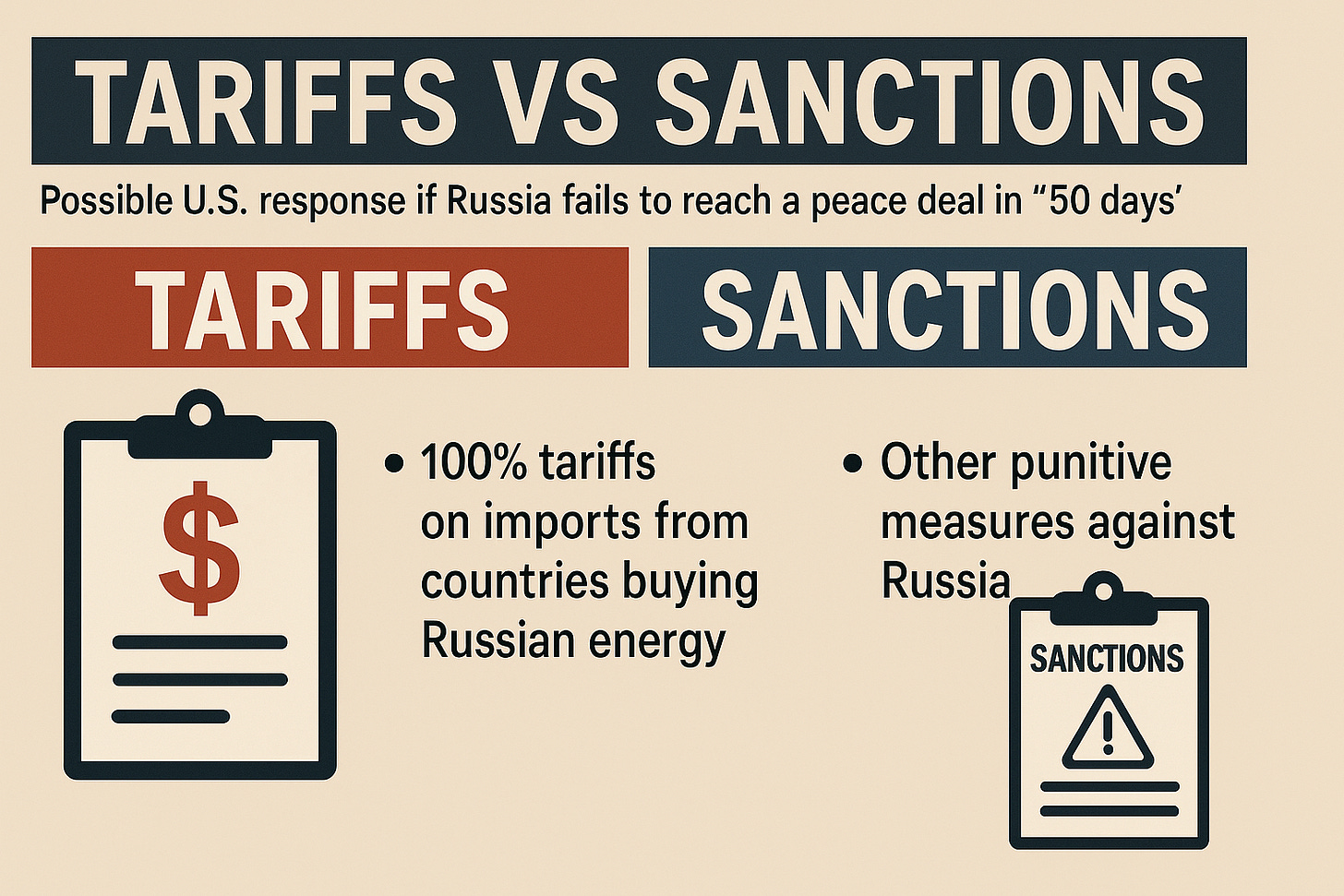 A comparative view of tariffs and sanctions