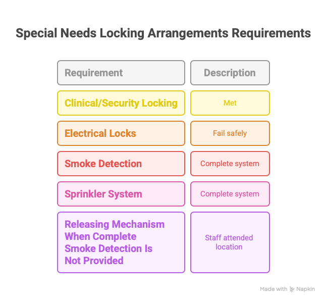 K222 Egress Doors - Special Locking Arrangements
