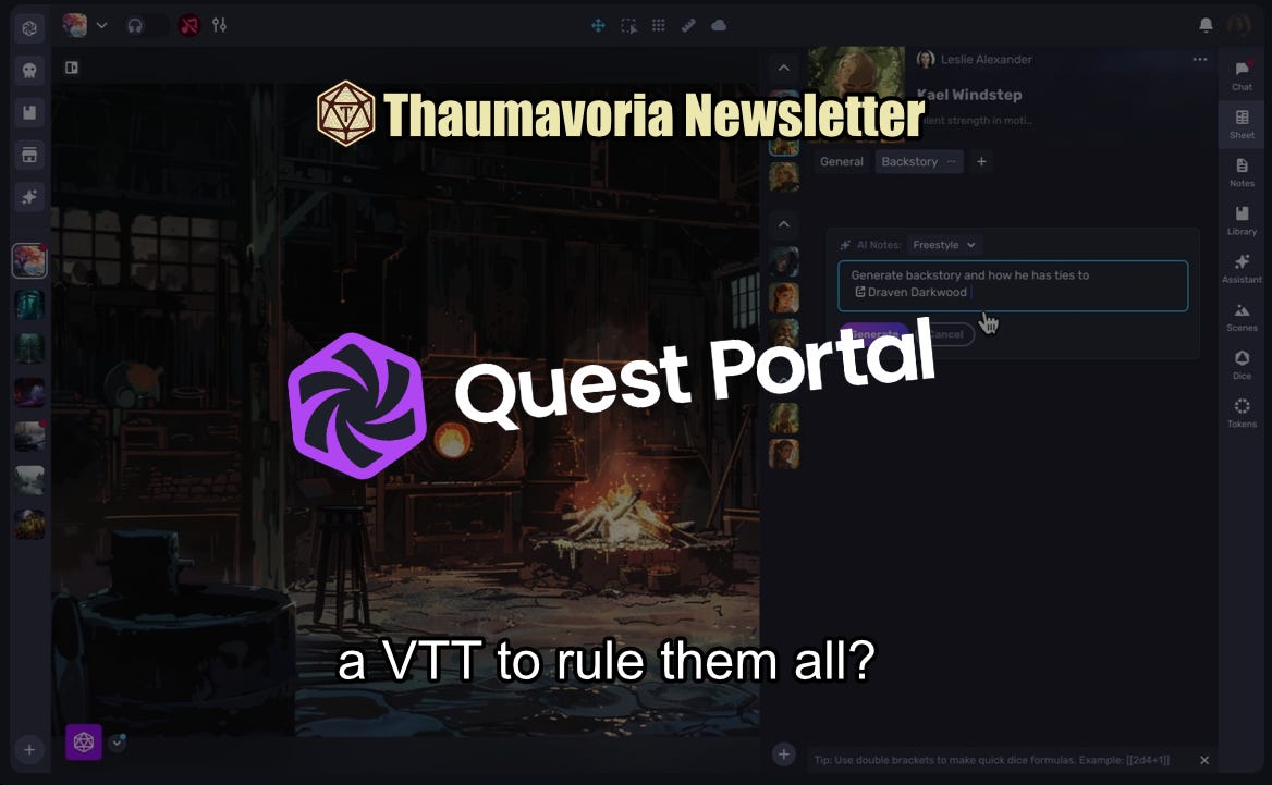 Does Quest Portal mark a new era in VTTs? - Thaumavoria