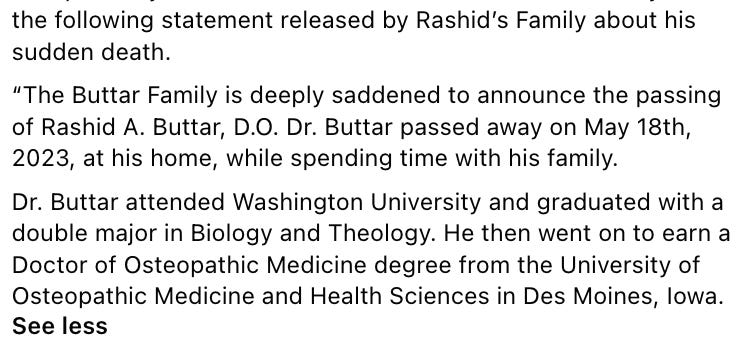 Honoring Dr. Rashid Buttar: Poisoned At a CNN Interview, Dies with Last ...