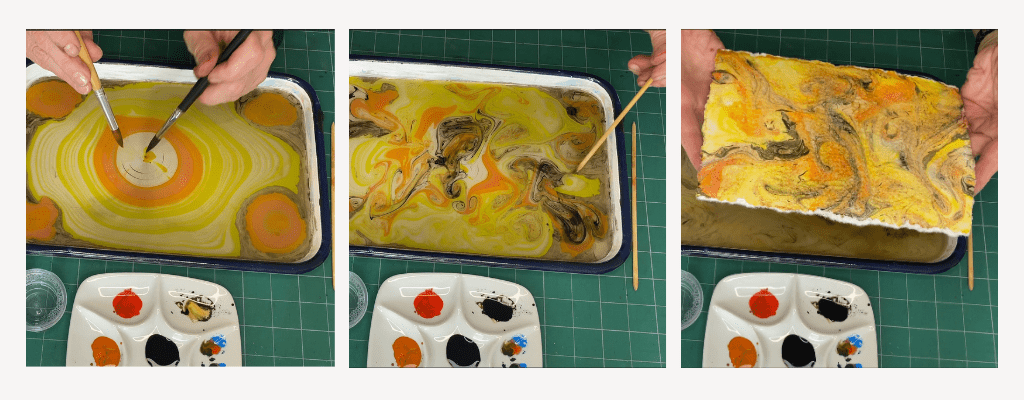 DIY Suminagashi: The Art of Japanese Paper Marbling