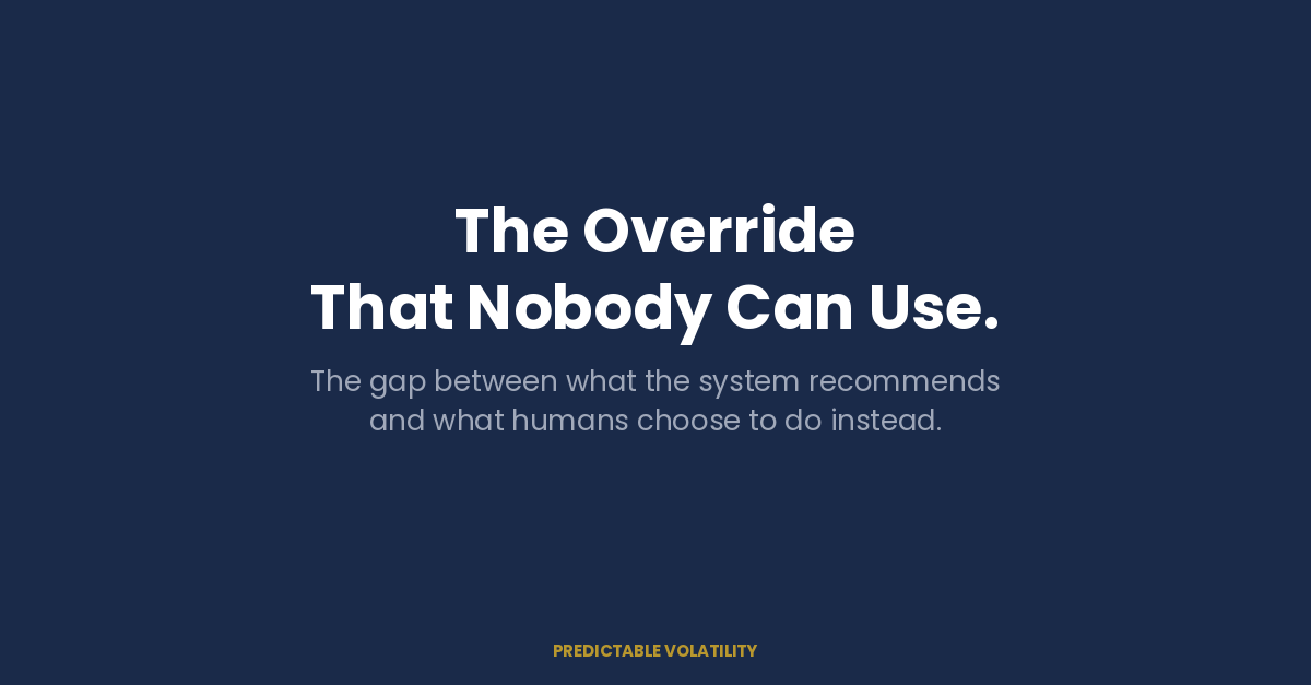 The Override That Nobody Can Use - by Andrew J Turner