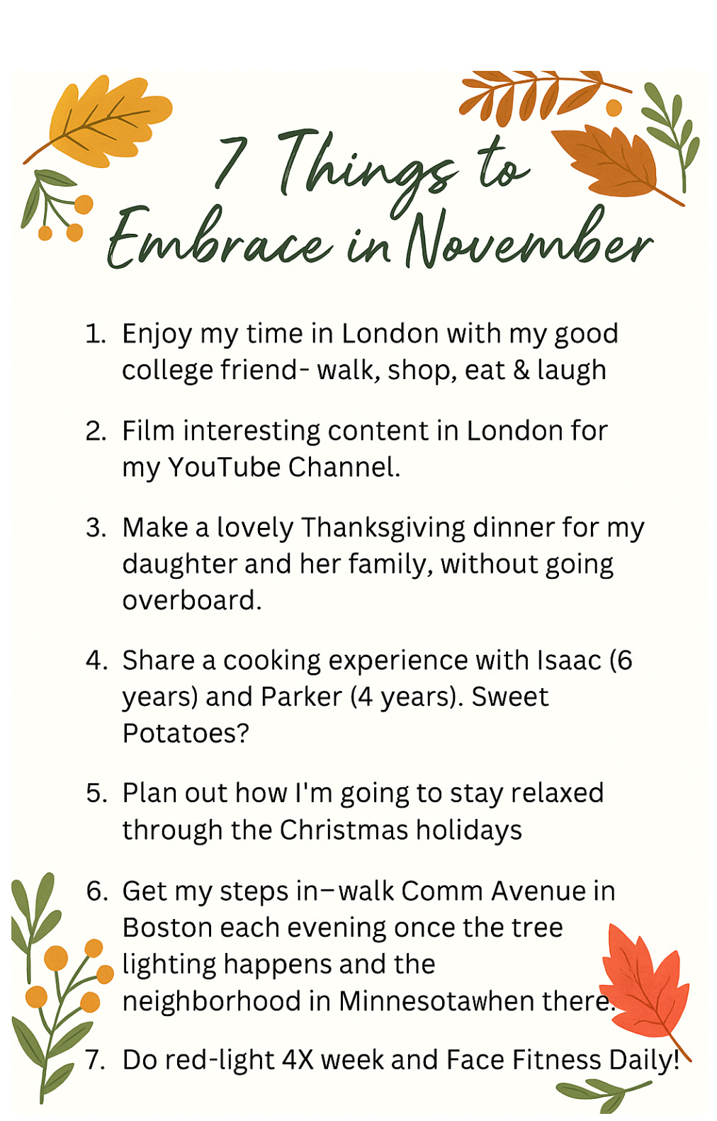 🍂 7 Things to Embrace in November