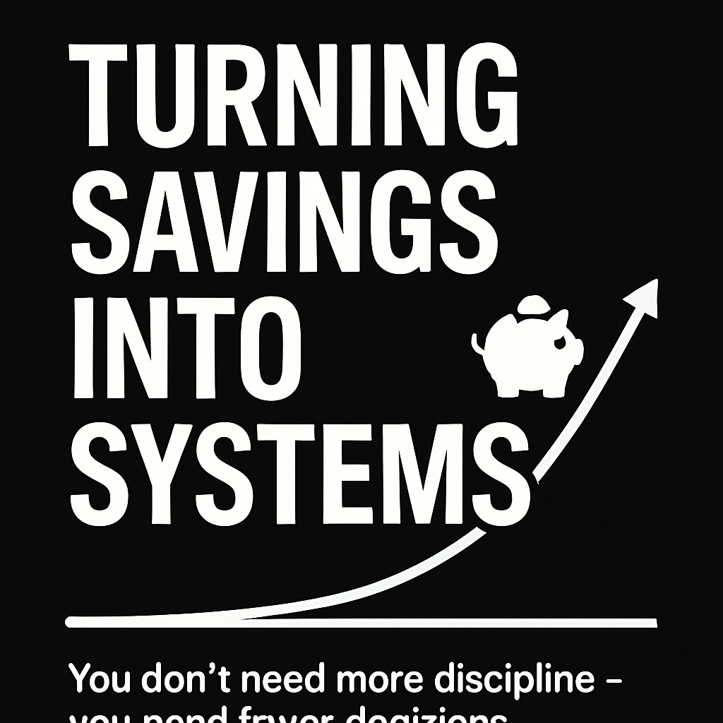 Turning Savings Into Systems - by Adam Niedbalski