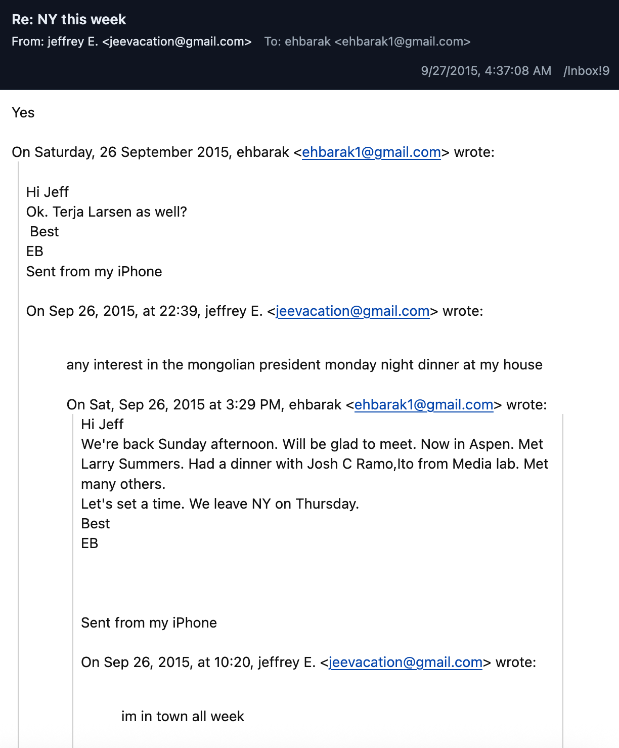 NEWS: Jeffrey Epstein Helped Broker Israeli Security Agreement