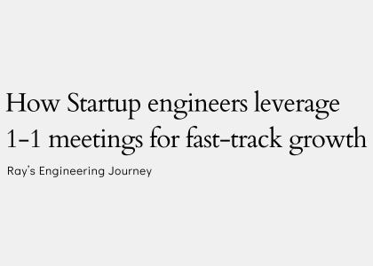 Ray's Engineering Journey | Ray Gan | Substack