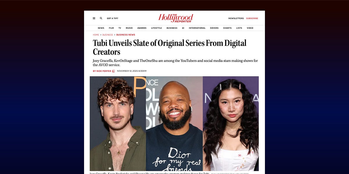 Tubi + Creators = Zag - by Evan Shapiro - Media War & Peace