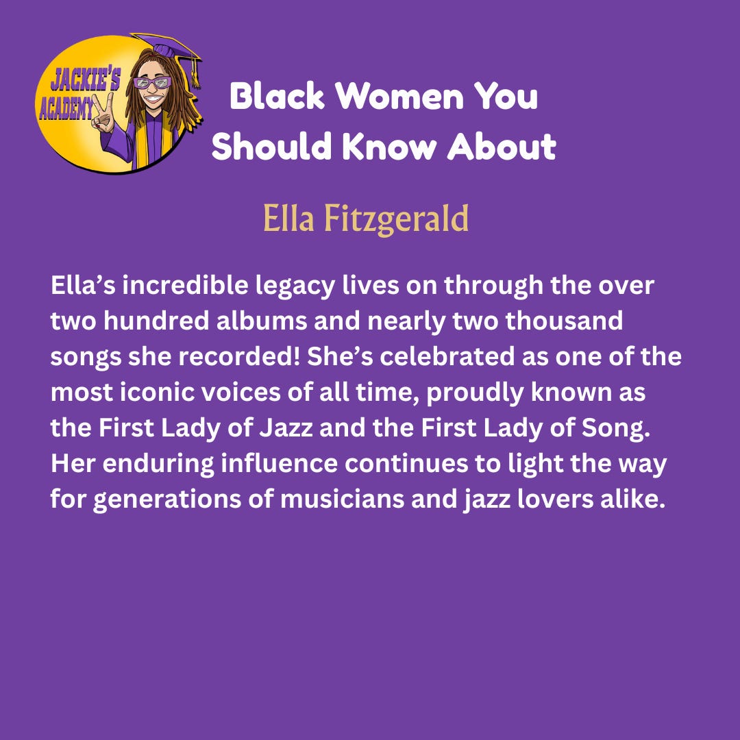 Black Women You Should Know About: Ella Fitzgerald
