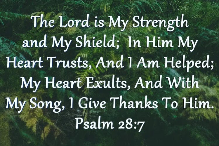 Psalm 28:7 Meaning, Context & Commentary - biblestudy